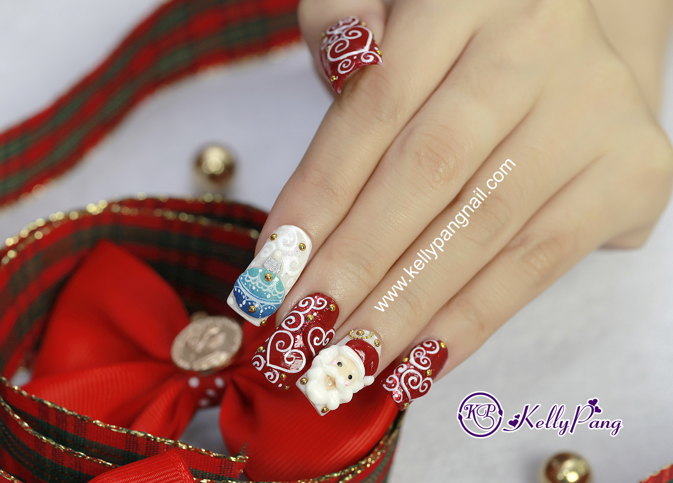 Hướng dẫn vẽ vẽ ông già noel trên móng tay được yêu thích nhất hiện nay