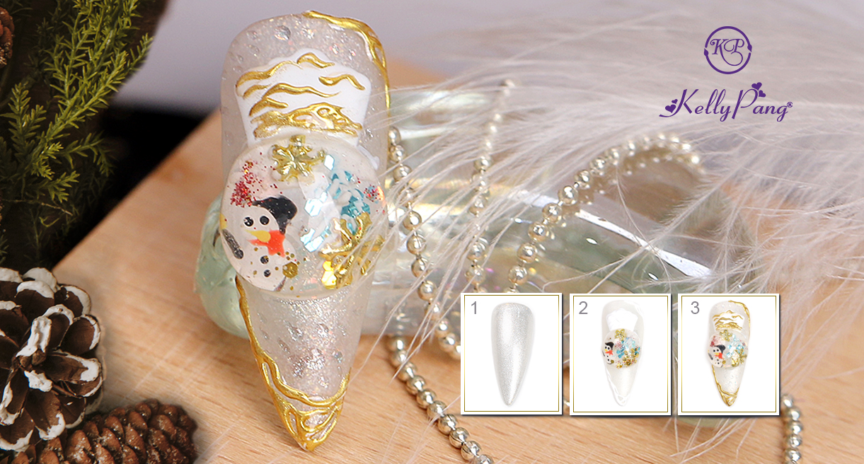 5 Bước Vẽ Nail Xinh Chơi Noel – KellyPang Nail
