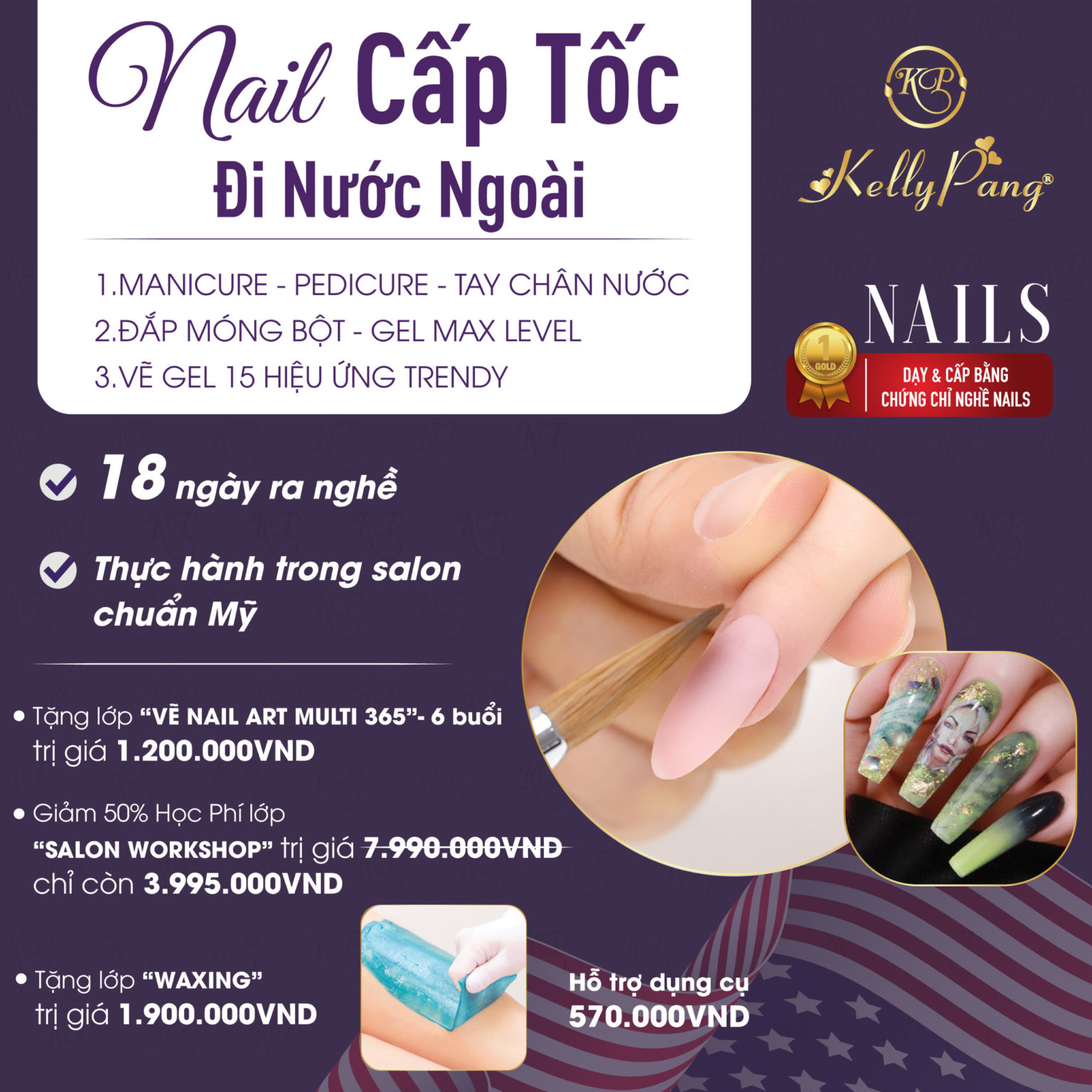 Khóa Nails Đi Nước Ngoài – KellyPang Nail