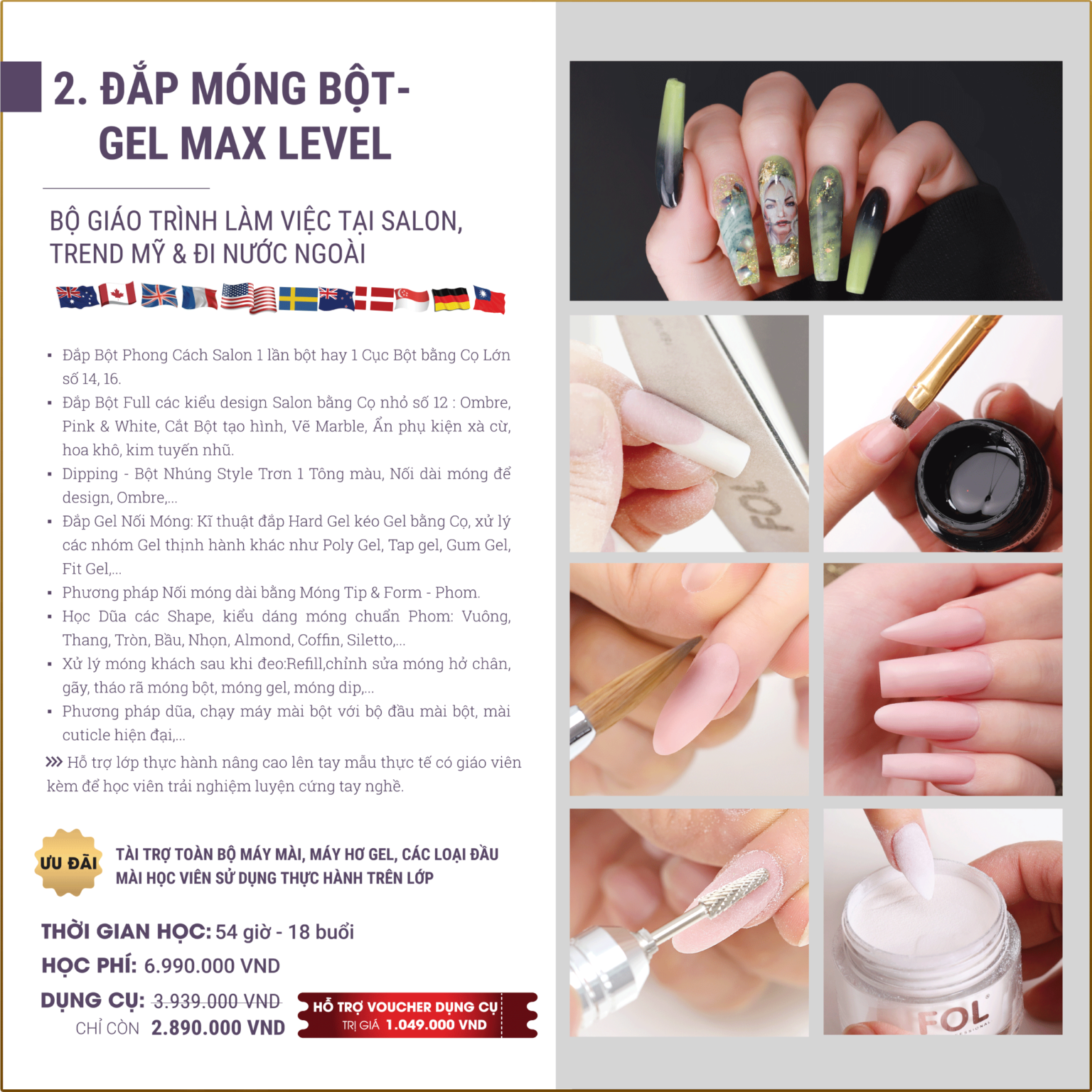 Các Khoá Học Tại KellyPang – KellyPang Nail